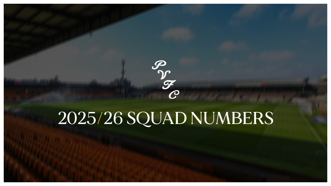 2025/26 Squad Numbers Confirmed | Port Vale FC